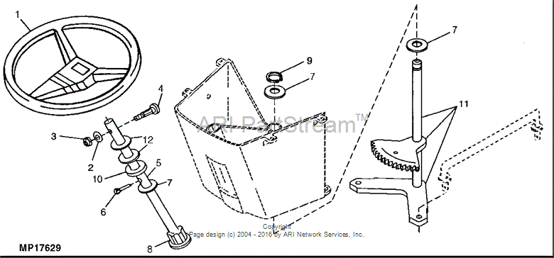 AM118496 - STEERING MECHANISM fits JOHN DEERE | Price: $65.00 to $169.22