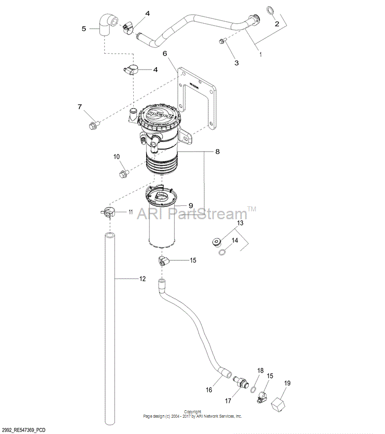 RE544804 - FILTERHEAD fits JOHN DEERE | Price: $199.99 to $385.80