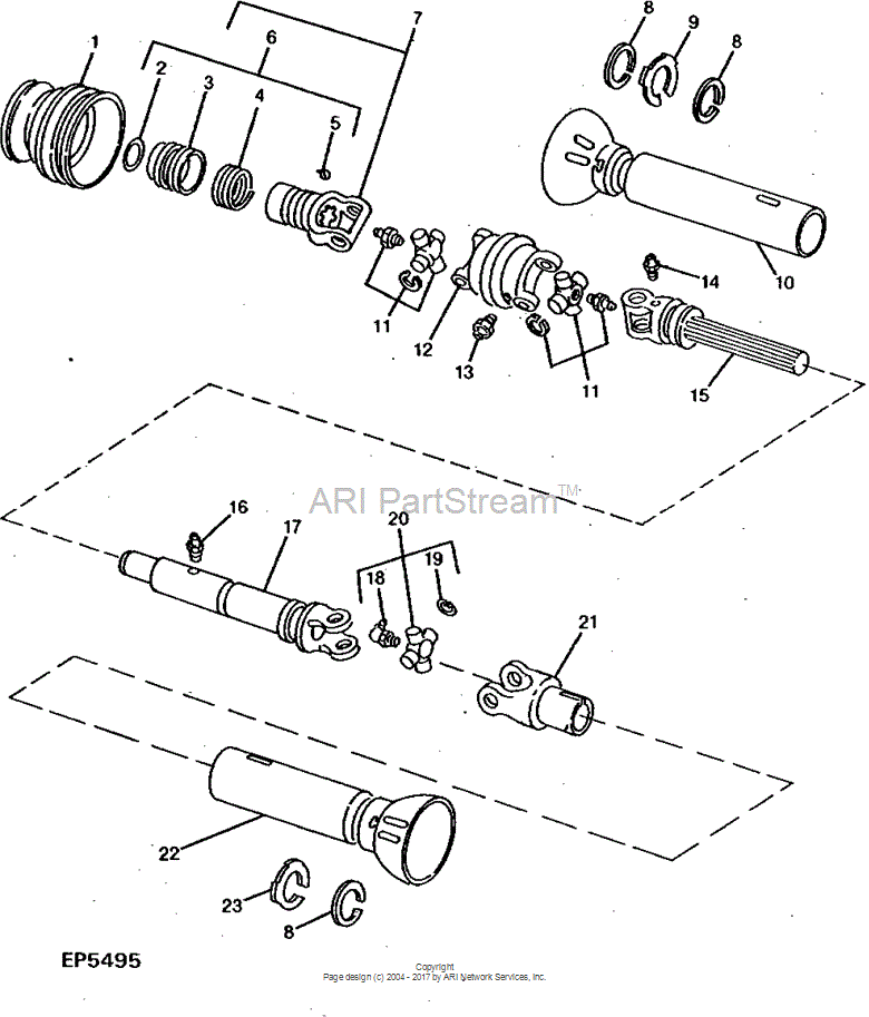 AE23516 - CROSS BRG fits JOHN DEERE | Price: $24.09 to $81.99