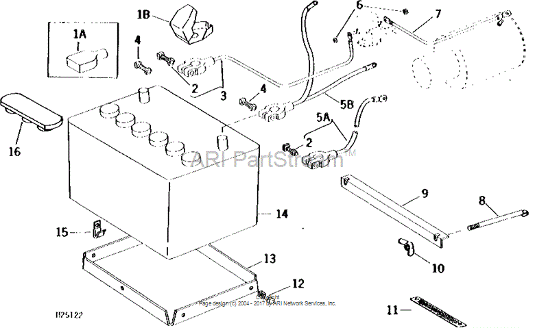 ty6180 - Dry Charged Battery fits JOHN DEERE
