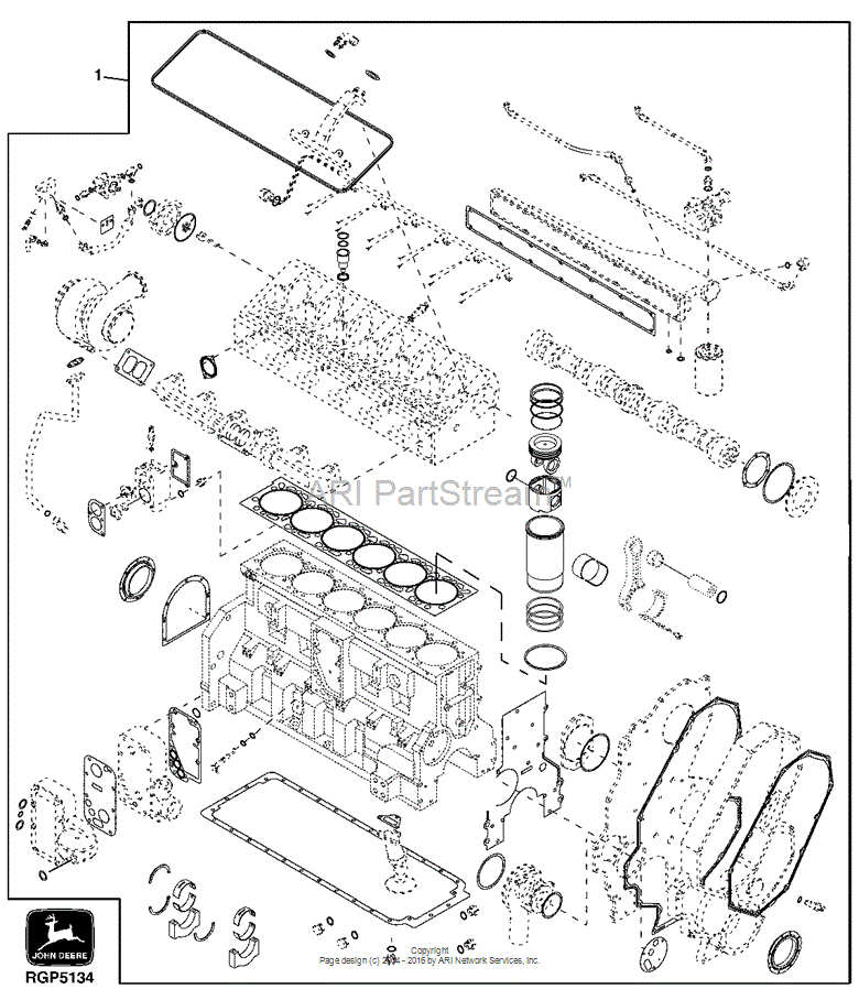 RE530813 - OVERHAULKIT (RP1364) fits JOHN DEERE | Price: $10,061.00