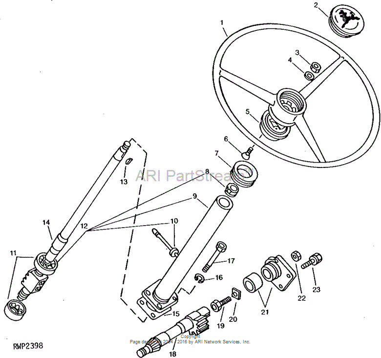 CH13570 - Steering Column fits JOHN DEERE | Price: $5.95 to $215.24