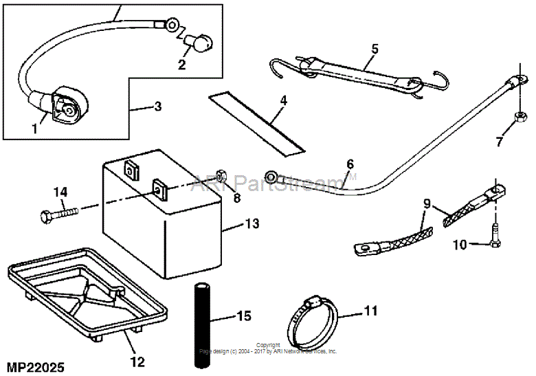 TY21752 - BATTERY fits JOHN DEERE