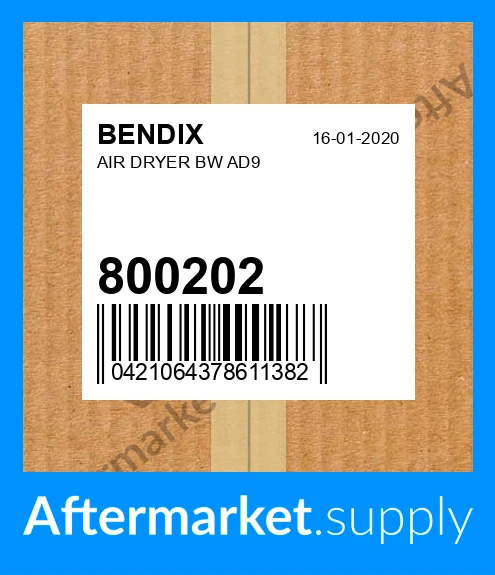 800202 - AIR DRYER BW AD9 fits BENDIX | Price: $129.94 to $1,026.28