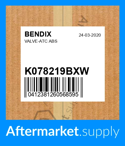 K078219BXW - VALVE-ATC ABS fits BENDIX