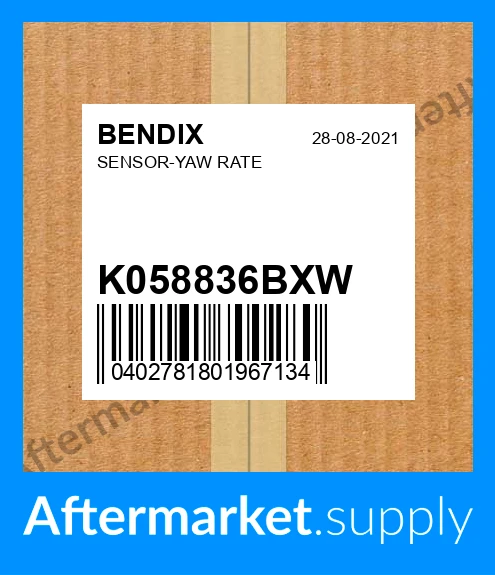 K058836BXW - SENSOR-YAW RATE fits BENDIX | Price: $230.00