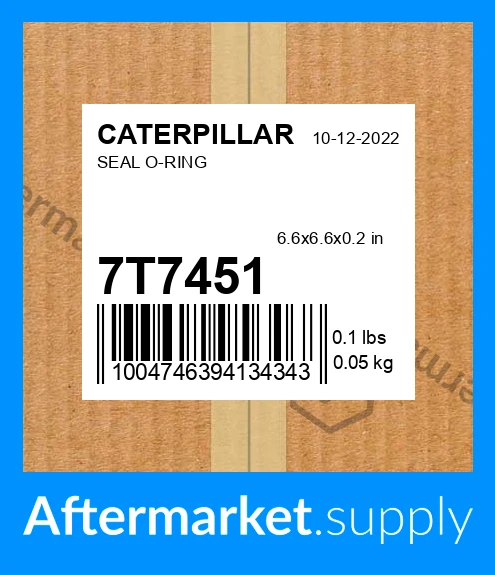 7T7451 - SEAL (7X4741, 7T7451) fits CATERPILLAR | Price: $6.99