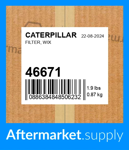 46671 - FILTER, WIX fits CATERPILLAR | Price: $15.00 to $96.49