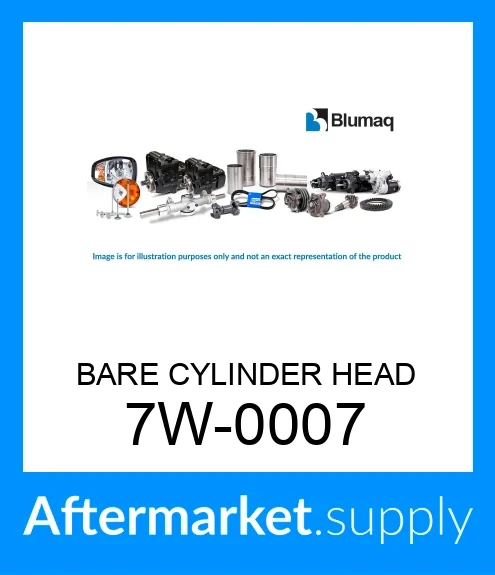 7W-0007 - BARE CYLINDER HEAD (1105096, 7W0009, 1105099, 0r3719) fits ...