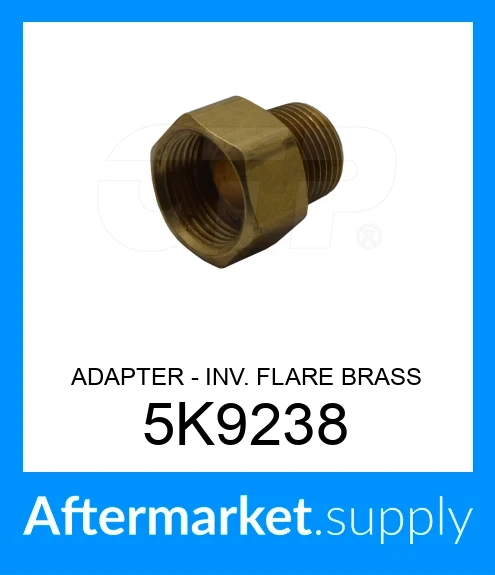 5K9238 - ADAPTER - INV. FLARE BRASS fits CATERPILLAR | Price: $3.90 to ...