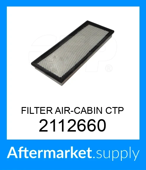 2112660 - FILTER AIR-CABIN CTP fits CATERPILLAR | Price: $12.24 to $136.79