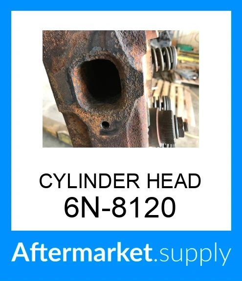 6N8120 - CYLINDER HEAD (8N1187, 2w0656, 2P6487, 2p6497) fits ...