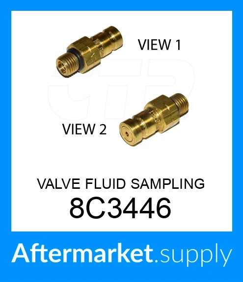 8C3446 - VALVE FLUID SAMPLING (3218649, 1645590) fits CATERPILLAR ...