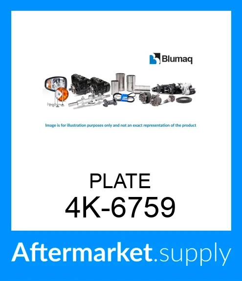 4K-6759 - PLATE (4V0015, 4K-6759) fits CATERPILLAR | Price: $58.36 to ...