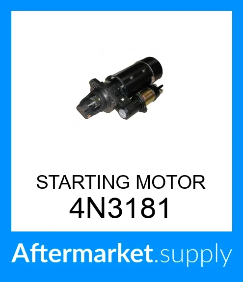 4N-3181 - Starting Motor (2071560, 0r5207, 0R-5207, 3T4581) fits ...