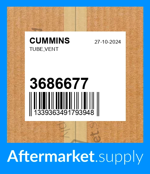 3686677 - TUBE,VENT fits CUMMINS