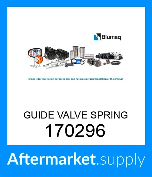 170296 - GUIDE VALVE SPRING (M-170296, M-1705181, M-1705187, 128879 ...