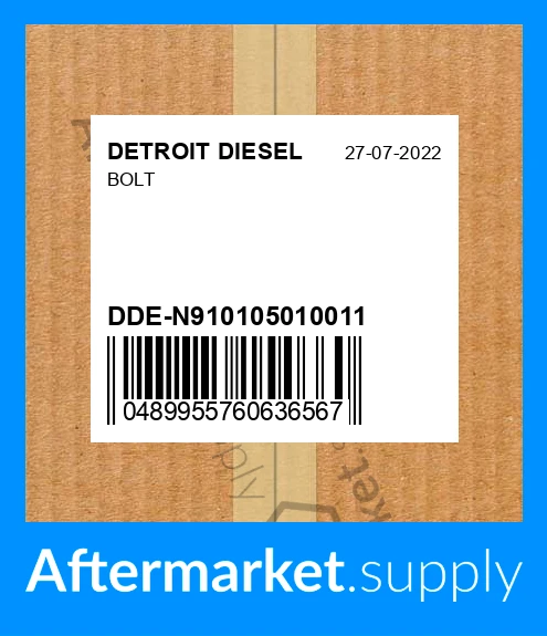 DDE-N910105010011 - BOLT DETROIT DIESEL