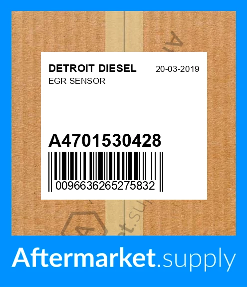 A4701530428 - EGR SENSOR DETROIT DIESEL | Price: $48.60 to $200.92