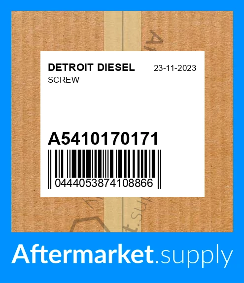 A5410170171 - SCREW DETROIT DIESEL
