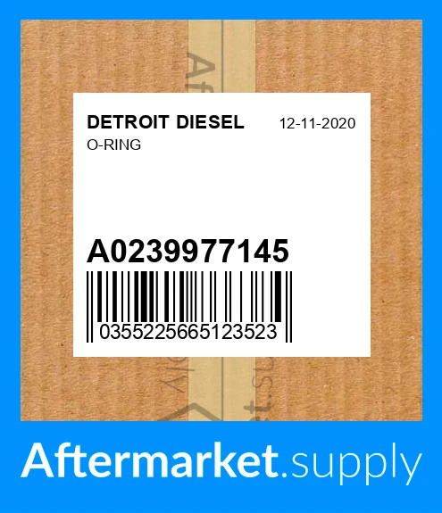 a0239977145 - O-RING (621256, A0239977145) DETROIT DIESEL | Price: $9. ...