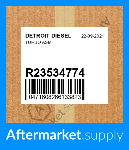 R23534774 - TURBO ASM DETROIT DIESEL | Price: $993.70 to $4,685.29