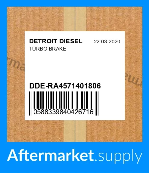 DDE-RA4571401806 - TURBO BRAKE DETROIT DIESEL