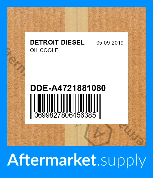 DDE-A4721881080 - OIL COOLE DETROIT DIESEL