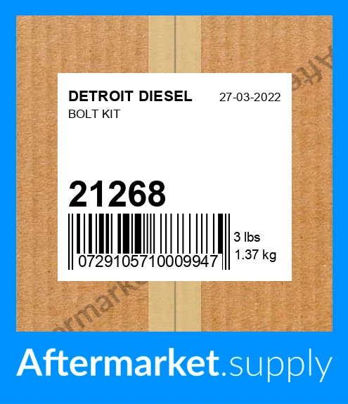 21268 - BOLT KIT DETROIT DIESEL