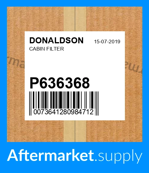 P636368 - CABIN FILTER fits DONALDSON | Price: $12.99 to $51.57