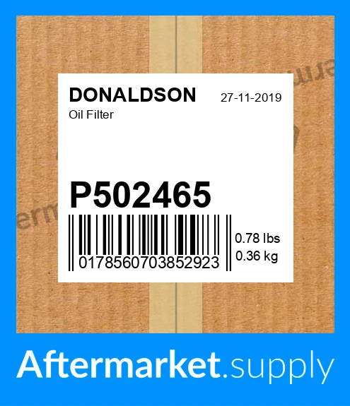 P502465 - Oil Filter fits DONALDSON | Price: $24.99 to $52.31