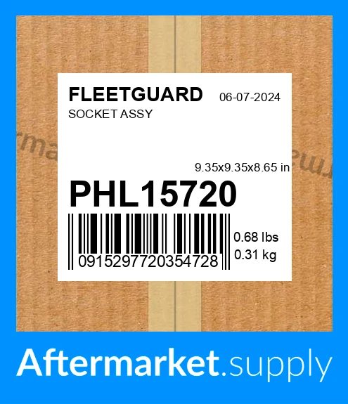 PHL15720 - SOCKET ASSY fits FLEETGUARD