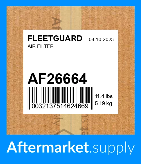 AF26664 - AIR FILTER fits FLEETGUARD | Price: $97.08