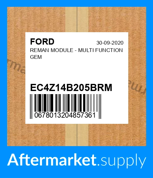 ec4z14b205brm - REMAN MODULE - MULTI FUNCTION GEM fits FORD