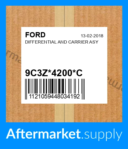 9C3Z*4200*C - DIFFERENTIAL AND CARRIER ASY fits FORD | Price: $1,250.00