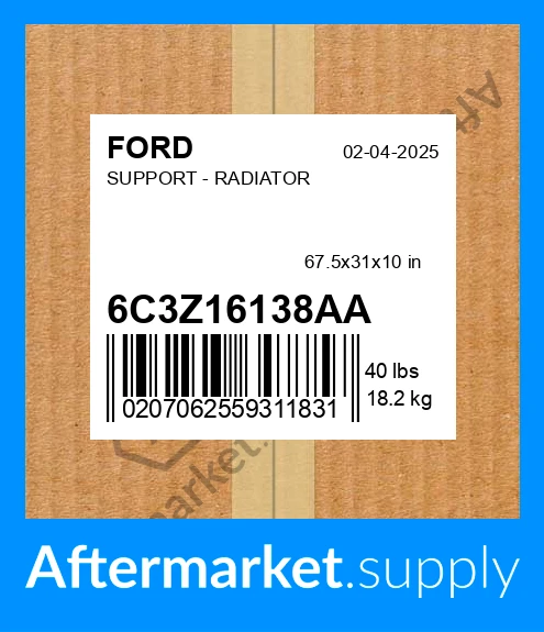 6C3Z16138AA - SUPPORT - RADIATOR fits FORD | Price: $35.00 to $595.00