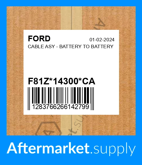 F81Z*14300*CA - CABLE ASY - BATTERY TO BATTERY fits FORD