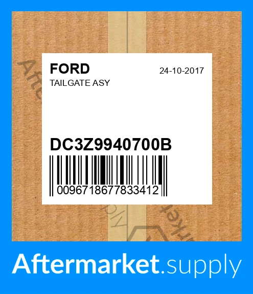 dc3z9940700b - TAILGATE ASY fits FORD | Price: $640.09 to $1,361.93