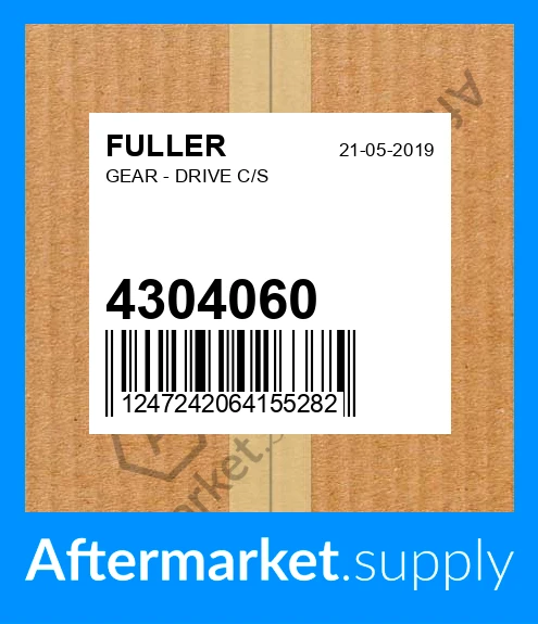 4304060 - GEAR - DRIVE C/S fits FULLER | Price: $100.13 to $182.11