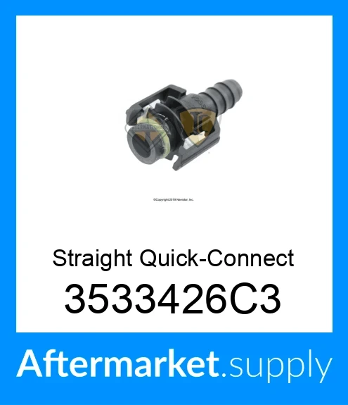 3533426C3 - Straight Quick-Connect Fitting, 3/8 in fits INTERNATIONAL ...