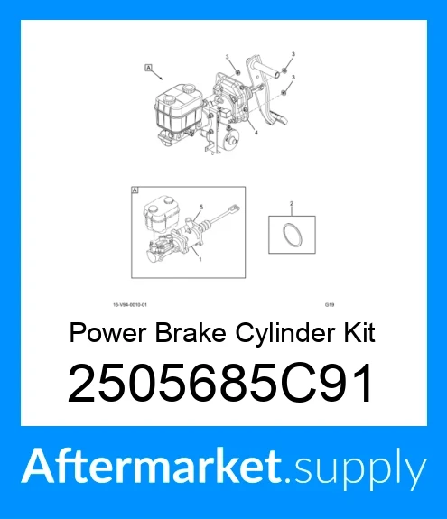 2505685C91 - Power Brake Cylinder Kit fits INTERNATIONAL TRUCK | Price ...