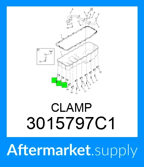 3015797C1 - CLAMP fits INTERNATIONAL TRUCK | Price: $15.48 to $38.31
