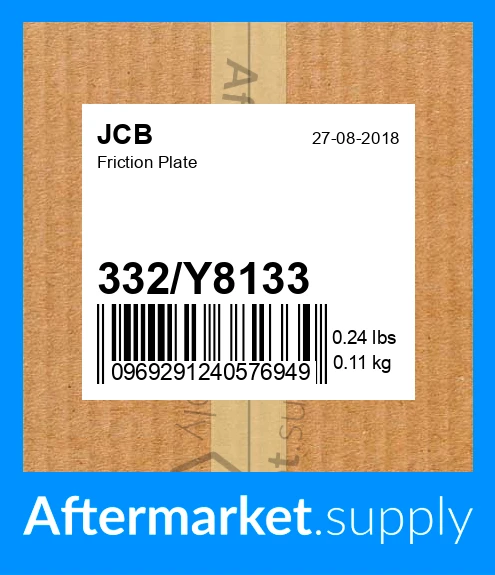 332/Y8133 - Friction Plate fits JCB