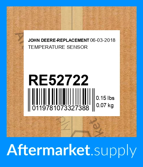 RE52722 - TEMPERATURE SENSOR fits JOHN DEERE-REPLACEMENT | Price: $9.00 ...