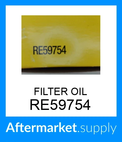 RE59754 - FILTER OIL fits JOHN DEERE-REPLACEMENT | Price: $13.37 to $250.00