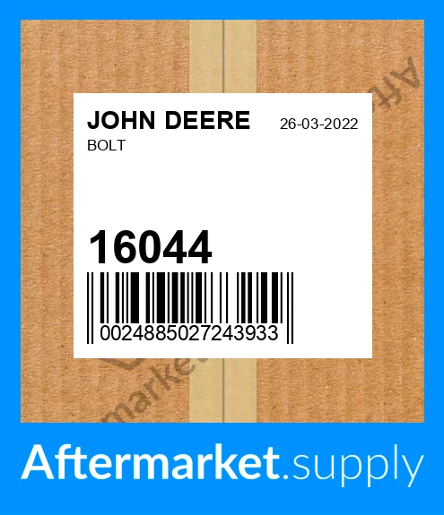 16044 - BOLT (16044131, 16044, 16044031, 16044031) fits JOHN DEERE ...