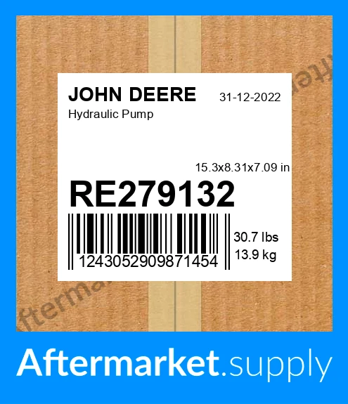 RE279132 - Hydraulic Pump fits JOHN DEERE | Price: $474.99 to $783.29