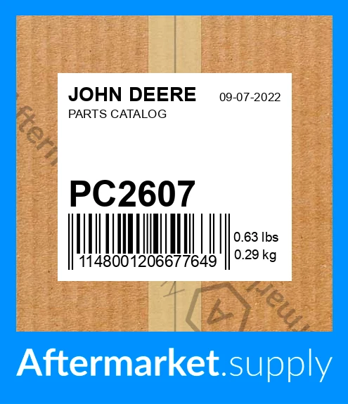 PC2607 - PARTS CATALOG fits JOHN DEERE | Price: $5.32 to $215.24