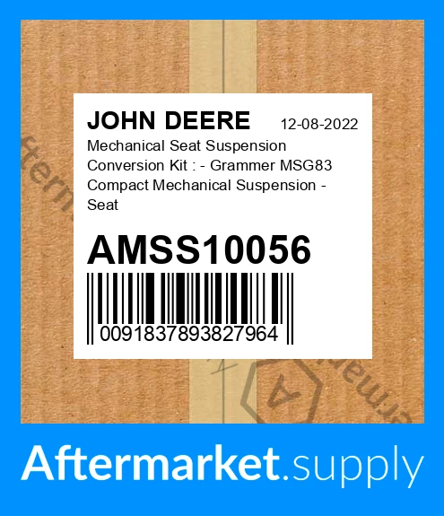 amss10056 - Mechanical Seat Suspension Conversion Kit : - Grammer MSG83 ...
