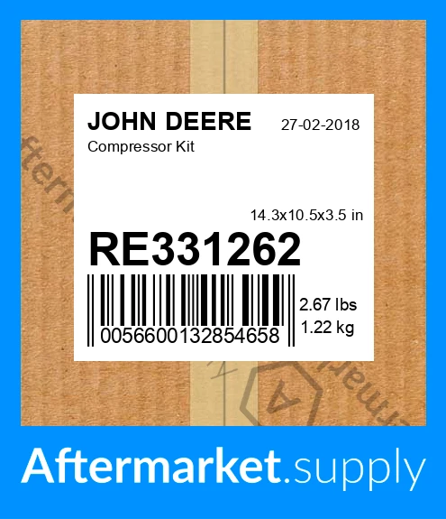RE331262 - Compressor Kit fits JOHN DEERE